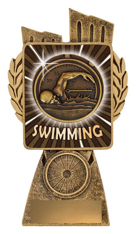 Antique Gold Lynx - Swim - TrophyHub